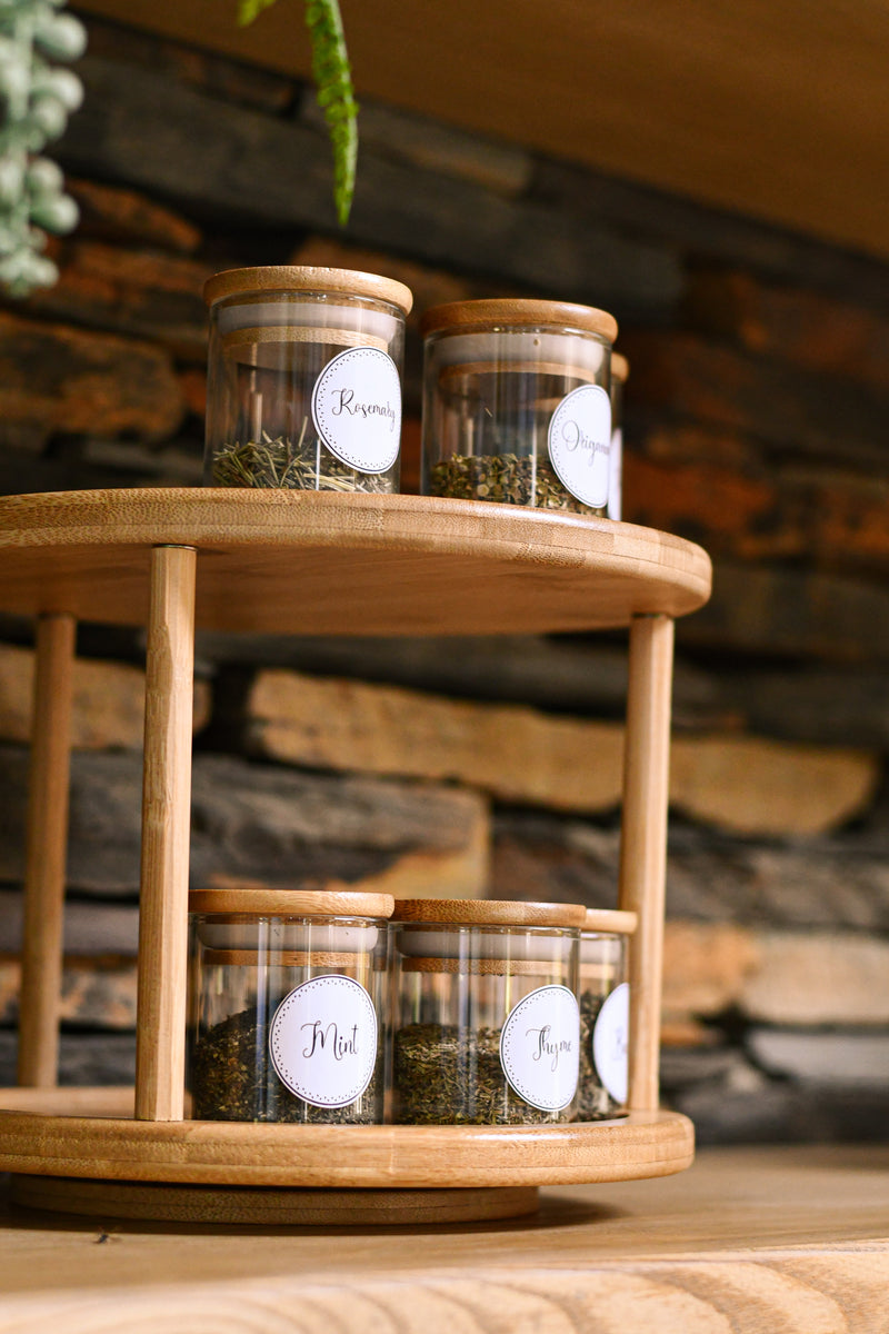 Bamboo Two Tier Rotatable Lazy Susan – Heart to Home SA